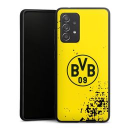 DeinDesign Galaxy A52s 5G Handy Premium Silikon H&uuml;lle Handyh&uuml;lle schwarz Case Borussia Dortmund Borusse Official Licensed Product Silikon Premium Case