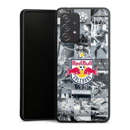 DeinDesign Galaxy A52s 5G Handy Premium Silikon H&uuml;lle Handyh&uuml;lle schwarz Case Salzburg Red Bull Fc Red Bull Salzburg Silikon Premium Case