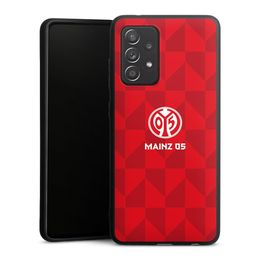 DeinDesign Galaxy A52s 5G Handy Premium Silikon H&uuml;lle Handyh&uuml;lle schwarz Case Mainz 05 Official Licensed Product Merchandise Silikon Premium Case