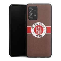 DeinDesign Galaxy A52s 5G Handy Premium Silikon H&uuml;lle Handyh&uuml;lle schwarz Case Logo Official Licensed Product Fc St. Pauli Silikon Premium Case