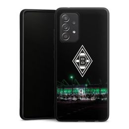 DeinDesign Galaxy A52s 5G Handy Premium Silikon H&uuml;lle Handyh&uuml;lle schwarz Case Official Licensed Product Stadium Borussia M&ouml;nchengladbach Silikon Premium Case