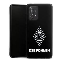 DeinDesign Galaxy A52s 5G Handy Premium Silikon H&uuml;lle Handyh&uuml;lle schwarz Case Gladbach Die Fohlen Borussia M&ouml;nchengladbach Silikon Premium Case