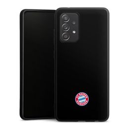 DeinDesign Galaxy A52s 5G Handy Premium Silikon H&uuml;lle Handyh&uuml;lle schwarz Case Fc Bayern M&uuml;nchen Fcb Logo Silikon Premium Case