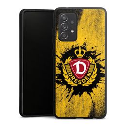 DeinDesign Galaxy A52s 5G Handy Premium Silikon H&uuml;lle Handyh&uuml;lle schwarz Case Official Licensed Product Soccer Sg Dynamo Dresden Silikon Premium Case