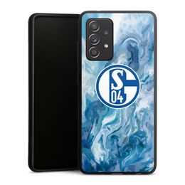 DeinDesign Galaxy A52s 5G Handy Premium Silikon H&uuml;lle Handyh&uuml;lle schwarz Case Merchandise Fc Schalke 04 Logo Silikon Premium Case