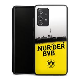 DeinDesign Galaxy A52s 5G Handy Premium Silikon H&uuml;lle Handyh&uuml;lle schwarz Case Borussia Dortmund Statement Bvb Silikon Premium Case