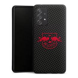 DeinDesign Galaxy A52s 5G Handy Premium Silikon H&uuml;lle Handyh&uuml;lle schwarz Case Rb Leipzig Official Licensed Product Carbon Silikon Premium Case