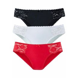 Petite Fleur Slip Damen Gr&ouml;&szlig;e XS rot / schwarz / wei&szlig;