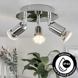 hofstein Morges Deckenleuchte LED Chrom, 3-flammig