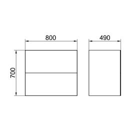 KEUCO Sideboard Edition 11 Art m 2 Ausz. und Bel. 32542, 32542820801