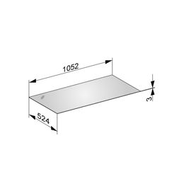 KEUCO Abdeckplatte Edition 11 31324, 1050x3x524 mm, tr&uuml;ffel, 31324149000 31324149000