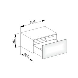 KEUCO Sideboard Edition 11 31322, 1 Front-Auszug, wei&szlig; Hochgl./wei&szlig; Hochgl., 31322210000 31322210000