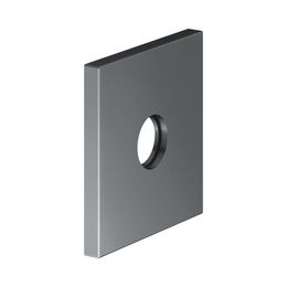 KEUCO Wandrosette IXMO 59545, eckig 105x105 mm, Schwarzchrom geb&uuml;rstet, 59545130092 59545130092