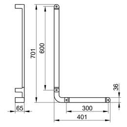 KEUCO Winkelgriff Elegance 31606, verchromt 31606010601