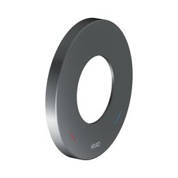 KEUCO Wandrosette EHM IXMO 59551, rund, 105 mm, Schwarzchrom geb&uuml;rstet, 59551130091 59551130091