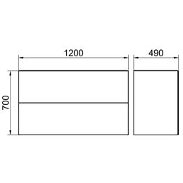 KEUCO Waschtischunterschrank Edition 11 Art mit 2 Ausz&uuml;gen 32512, 32512331200