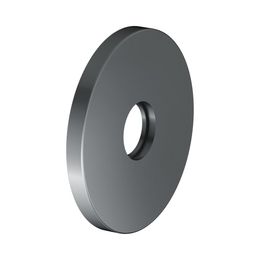 KEUCO Wandrosette IXMO 59545, rund 105 mm, Schwarzchrom geb&uuml;rstet, 59545130091 59545130091