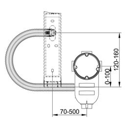 KEUCO Rohbauset Kosmetikspiegel 17699, f&uuml;r Mauerwerkmontage, mit Elektronikdose 17699000004
