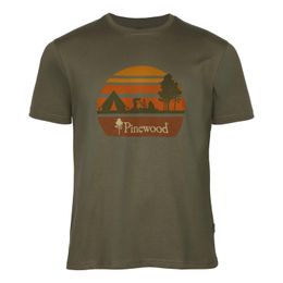 Pinewood T-Shirt Finnveden Olive Campsite (Gr&ouml;&szlig;e: M)