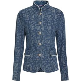 Reitmayer Paisley-Jacke mit Fransen Blau (Gr&ouml;&szlig;e: 34)