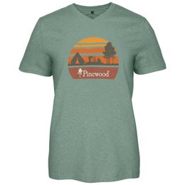 Pinewood Damen T-Shirt Finnveden Aqua Campsite (Gr&ouml;&szlig;e: XL)