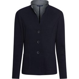 Highmoor Piqu&eacute;-Stehkragenjacke Dunkelblau (Gr&ouml;&szlig;e: 42)