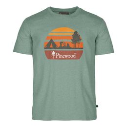 Pinewood T-Shirt Finnveden Aqua Campsite (Gr&ouml;&szlig;e: L)