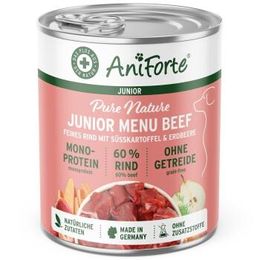 AniForte Nassfutter Junior Menue Rind 6 x 400g