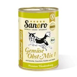 Sanoro BIO Gem&uuml;se-Obst-Mix 1 mit Bio-Karotte 12x400g