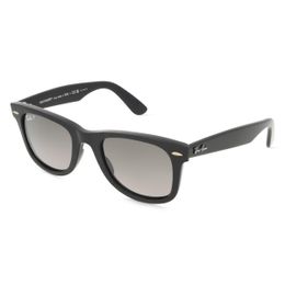 Ray-Ban 0RB4340 WAYFARER | Unisex-Sonnenbrille | Fassung: Vollrand, Quadratisch, Kunststoff, Schwarz | Glasfarbe: Grau Verlaufend