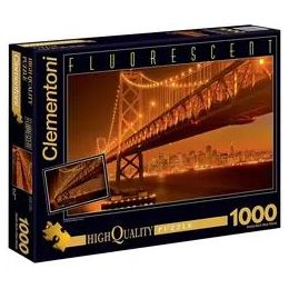 Clementoni High Quality Collection Puzzle San Francisco 1000 Teile floureszierend