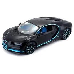 Maisto 31514BK - Modellauto - Bugatti Chiron &raquo;42&laquo; World Record (schwarz, Ma&szlig;stab 1:24)