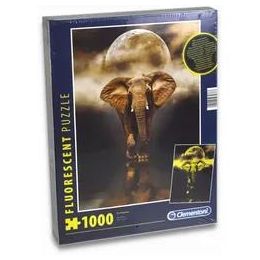 Clementoni 97238 - Puzzle - Der Elefant (fluoreszierend, 1000 Teile)