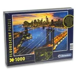 Clementoni 97240 - Puzzle - New York bei Nacht (fluoreszierend, 1000 Teile)