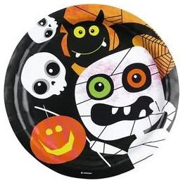 Amscan 998385 - Halloween - Pappteller (8 St&uuml;ck, 23cm)