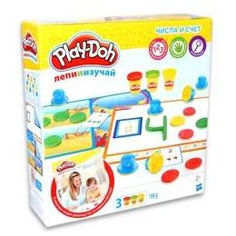 Hasbro Play-Doh Shape & Learn - Stempelset, 3x Knete 168g - Russland
