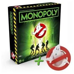Hasbro Monopoly Ghostbusters (englisch) + Sammlerfigur "Ghostbusters Logo"