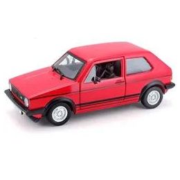 Bburago 18-21089 - Modellauto - VW Golf 1 GTI 1979 (rot, Ma&szlig;stab 1:24)