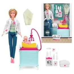 Toi-Toys 04825A - LAUREN Teenager-Puppe Arzt mit Zubeh&ouml;r und Baby