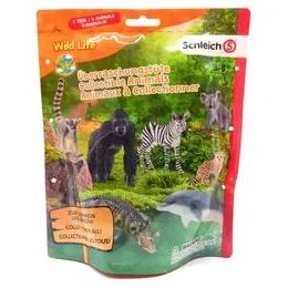 Schleich 10152270 - Wild Life - &Uuml;berraschungst&uuml;te, 3 Wilde Tiere (Serie 4)