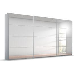 Schwebet&uuml;renschrank Rauch "Kleiderschrank Schrank Garderobe W&auml;scheschrank Ankleide ORACLE", grau (seidengrau), B:360cm H:229cm T:62cm, Holzwerkstoff, Schr&auml;nke, Schwebet&uuml;renschrank, mit Spiegelfront