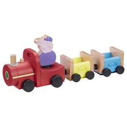 Peppa Wutz Holz Spielzeug - Eisenbahn (mit Opa Wutz Figur)