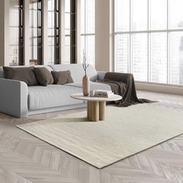 Teppich the carpet "Boho Nature Wool", beige (creme), B:250cm L:350cm, Wolle, Teppiche, Teppich, Natur Wool Handgewebter Wollteppich skandinavischen Boho-Look
