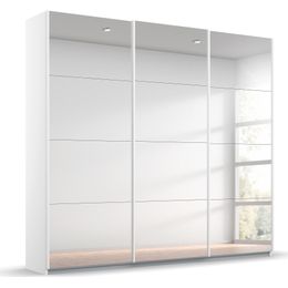 Schwebet&uuml;renschrank Rauch "Kleiderschrank Schrank Garderobe W&auml;scheschrank Ankleide ORACLE", wei&szlig; (alpinwei&szlig;), B:203cm H:210cm T:62cm, Holzwerkstoff, Schr&auml;nke, Schwebet&uuml;renschrank, mit Spiegelfront