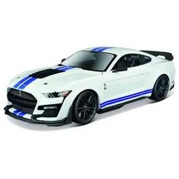Maisto 31452 - Modellauto - Mustang Shelby GT500 '20 mit Heckspoiler (wei&szlig;, Ma&szlig;stab 1:18)