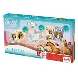 Ass Altenburger - DreamWorks - Spirit - Spielebox 3 in 1, Freunde-Memo, Vier zusammen, mogeln