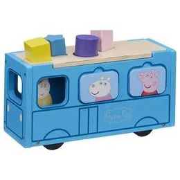 Peppa Wutz Holz Spielzeug - Schulbus (mit Figuren & Accessoires)
