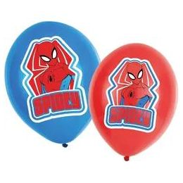 Amscan Spiderman Luftballons (6 St&uuml;ck, rot & blau)