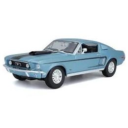 Maisto 31167 - Modellauto - Ford Mustang GT Cobra Jet '68 (hellblau, Ma&szlig;stab 1:18)
