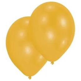 Amscan - Luftballons (Pearl Gold, 10er Pack)